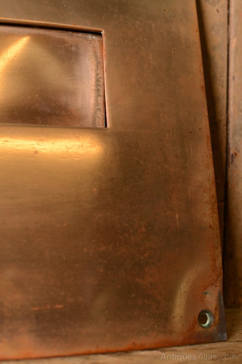 Antiques Atlas - English Edwardian Antique Brass Posting Box Plate