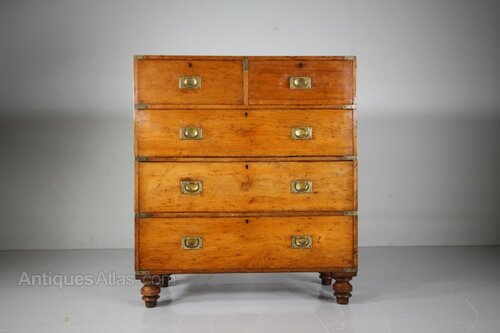 English Quality Antique Military Chest Of Drawers as111a8307 - Antiques ...
