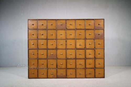 Large English Antique Bank Of Seed Drawers. as111a5568 - Antiques Atlas