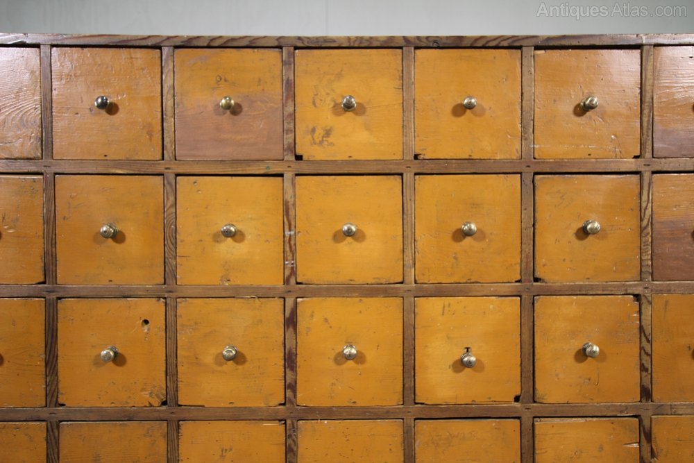 Large English Antique Bank Of Seed Drawers. as111a5568 - Antiques Atlas