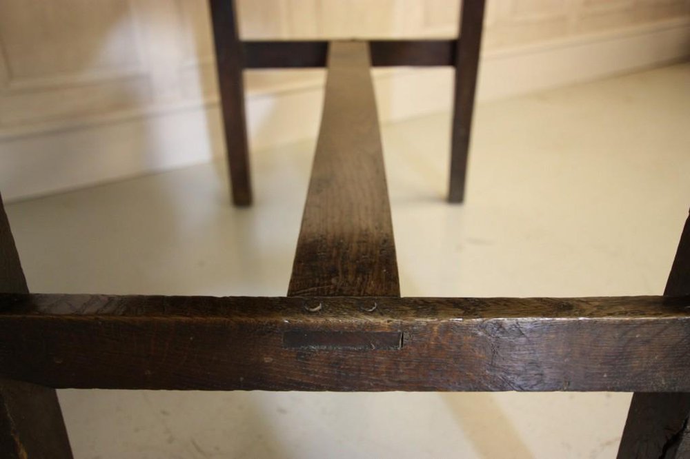 Primitive Antique Oak Drop Leaf Supper Table. - Antiques Atlas