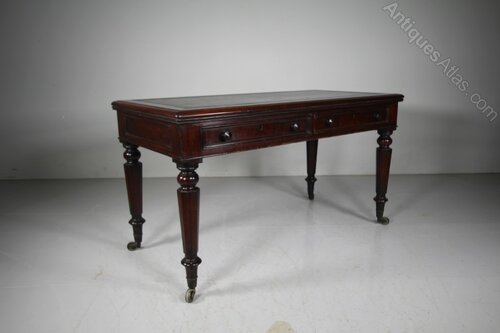 William IV Quality Antique Mahogany Writing Table as111a8312 - Antiques ...