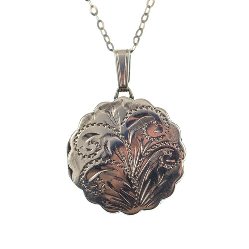 Antiques Atlas - Vintage Silver Picture Locket With Chain