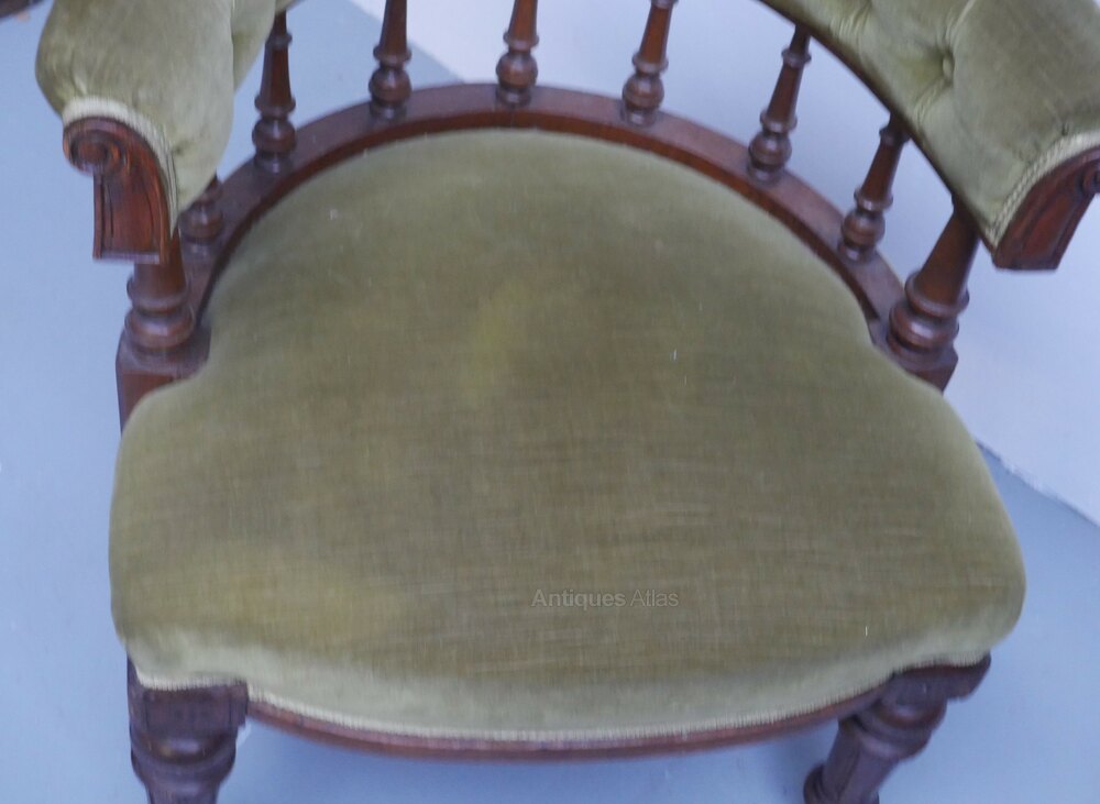 19th Century Captains Desk Chair as789a2992 - Antiques Atlas