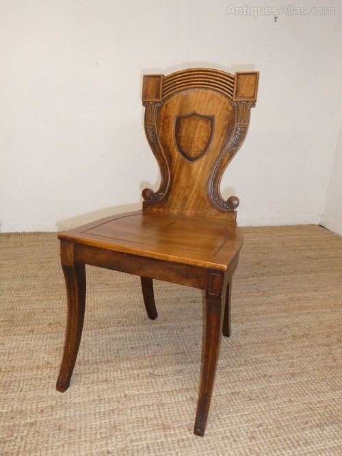 English Regency Hall Chair - Antiques Atlas