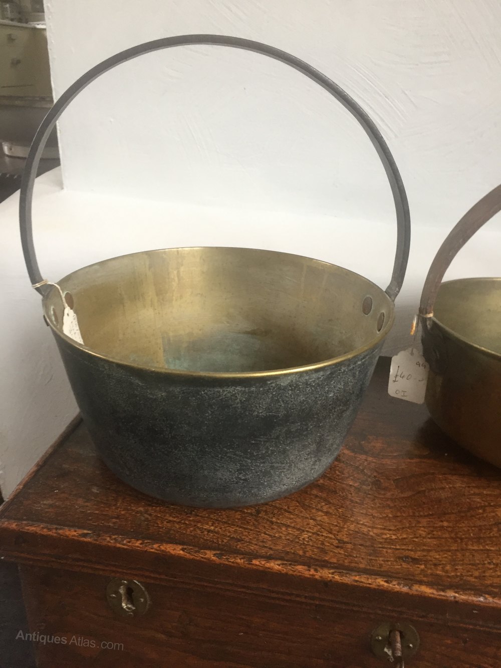 Antiques Atlas - A Pair Of Brass Preserving Pans