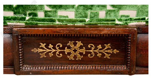 A Regency Double Scroll Ended Mahogany Sofa Re Upholstered - Antiques Atlas