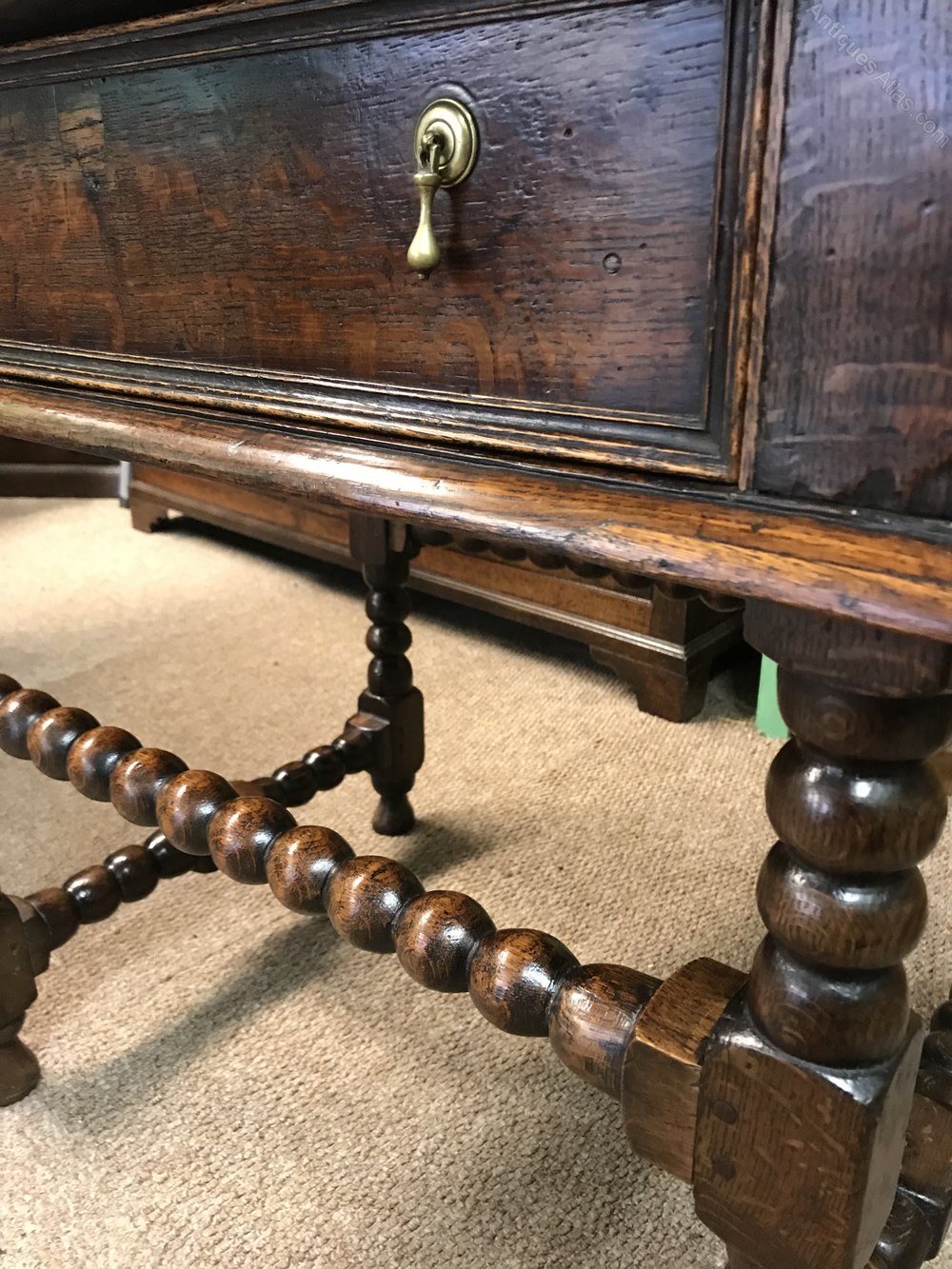 17th Century Bobbin Turned Table - Antiques Atlas