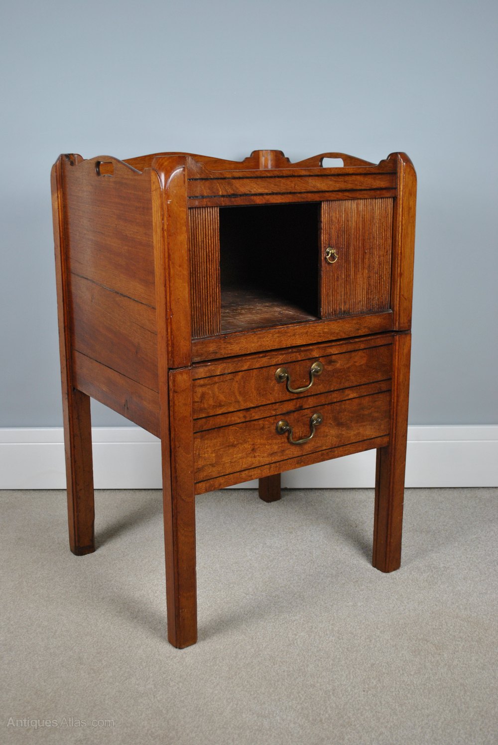 George III Mahogany Night Table C1780 - Antiques Atlas
