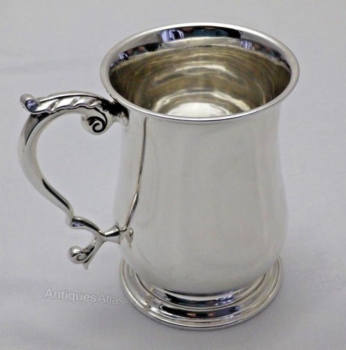 Antiques Atlas - Vintage Solid Silver 1/2 Pint Tankard 194g