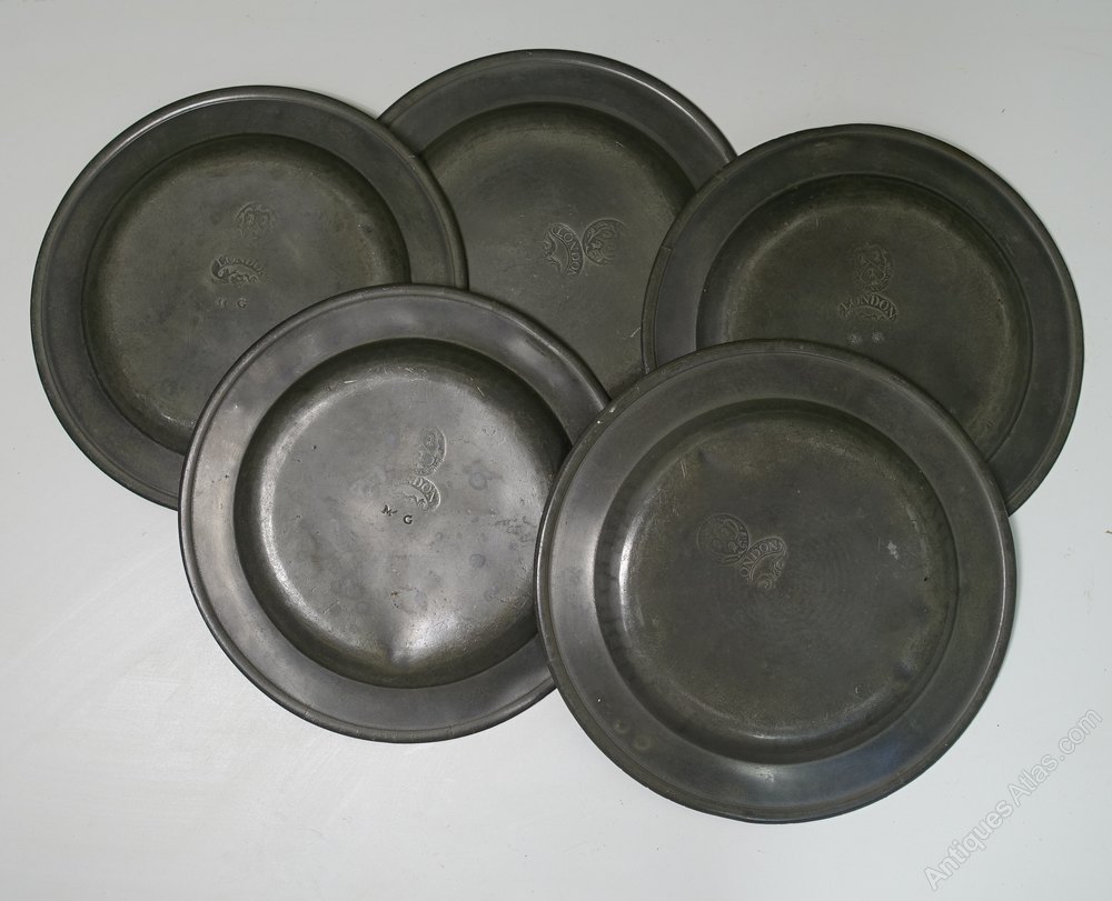 Antiques Atlas - 18TH C PEWTER PLATES