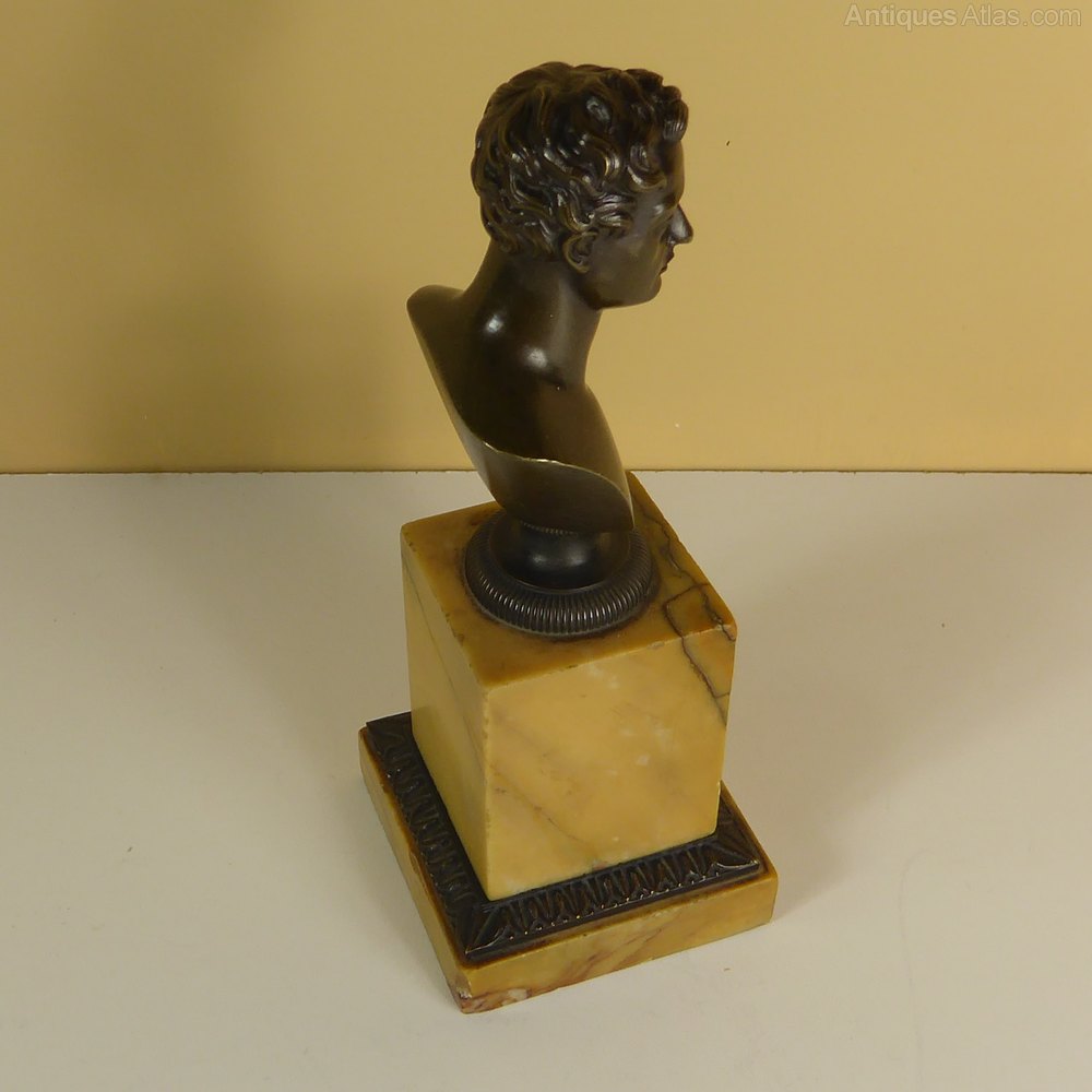 Antiques Atlas - 19th C Bronze Bust Of Byron