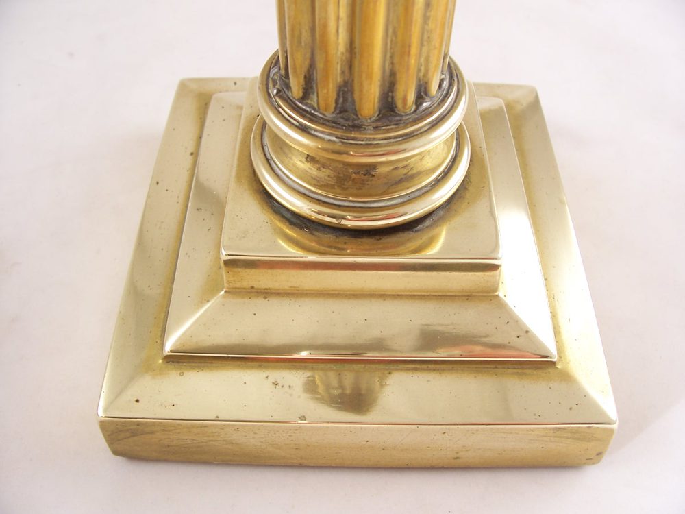 Antiques Atlas - 19th C Brass Lamp Base