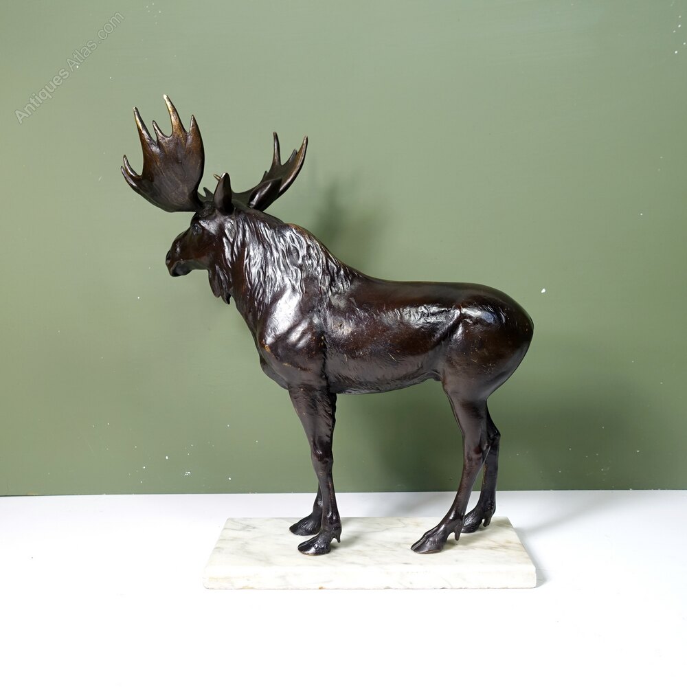 Antiques Atlas - 19th C Bronze Moose