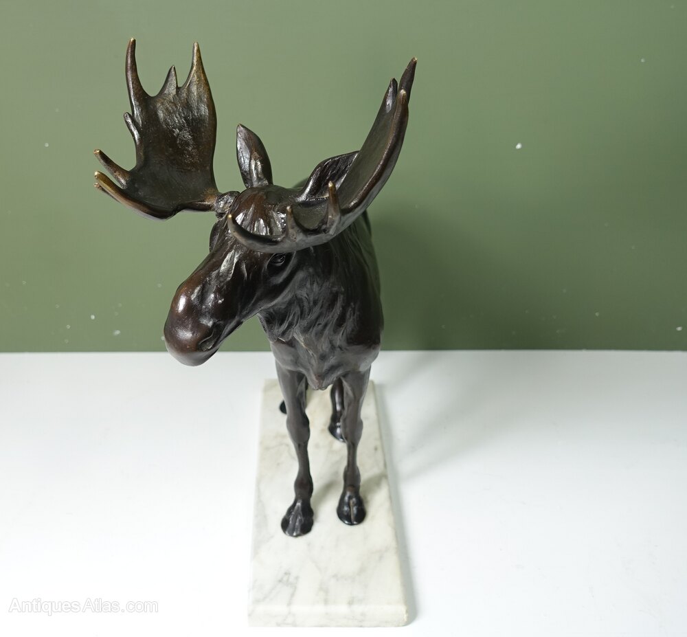 Antiques Atlas - 19th C Bronze Moose