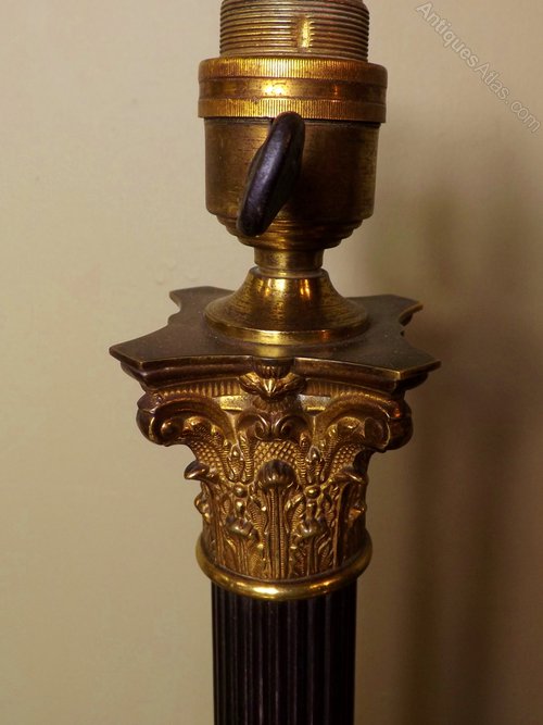 Antiques Atlas - 19th C Corinthian Column Lamp Base