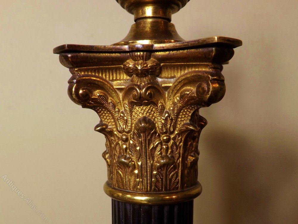 Antiques Atlas - 19th C Corinthian Column Lamp Base