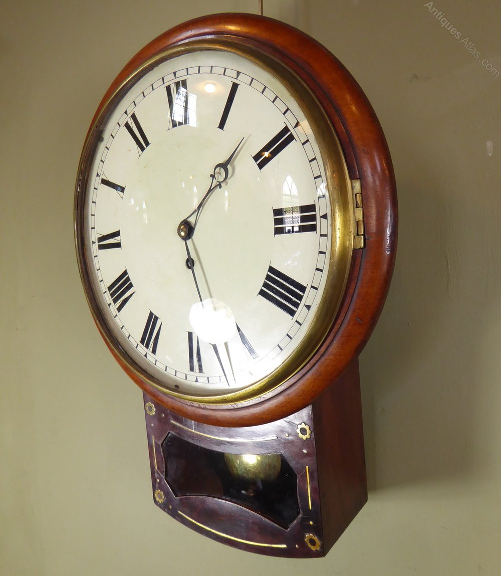 Antiques Atlas - 19th C Fusee Wall Clock