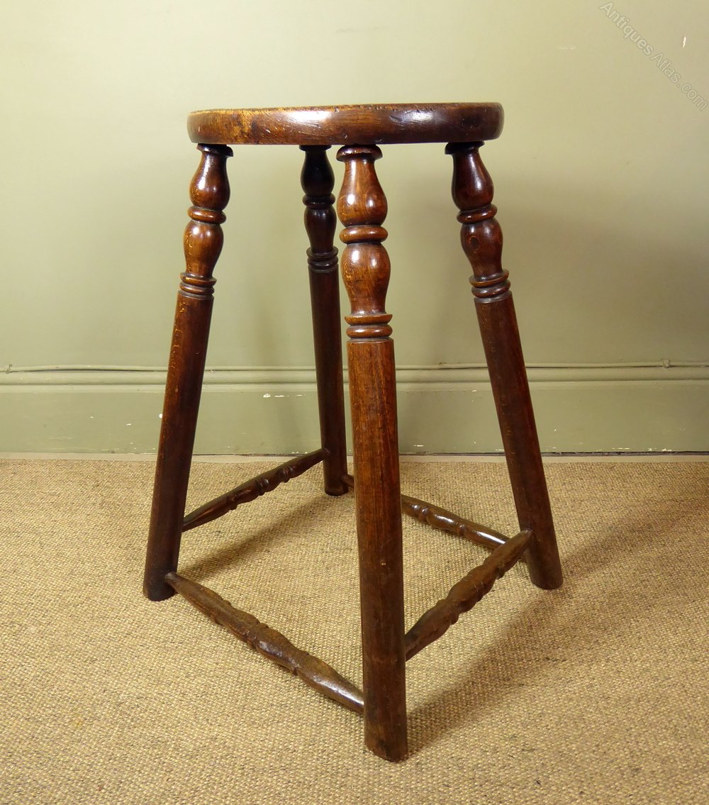 19th C High Stool - Antiques Atlas