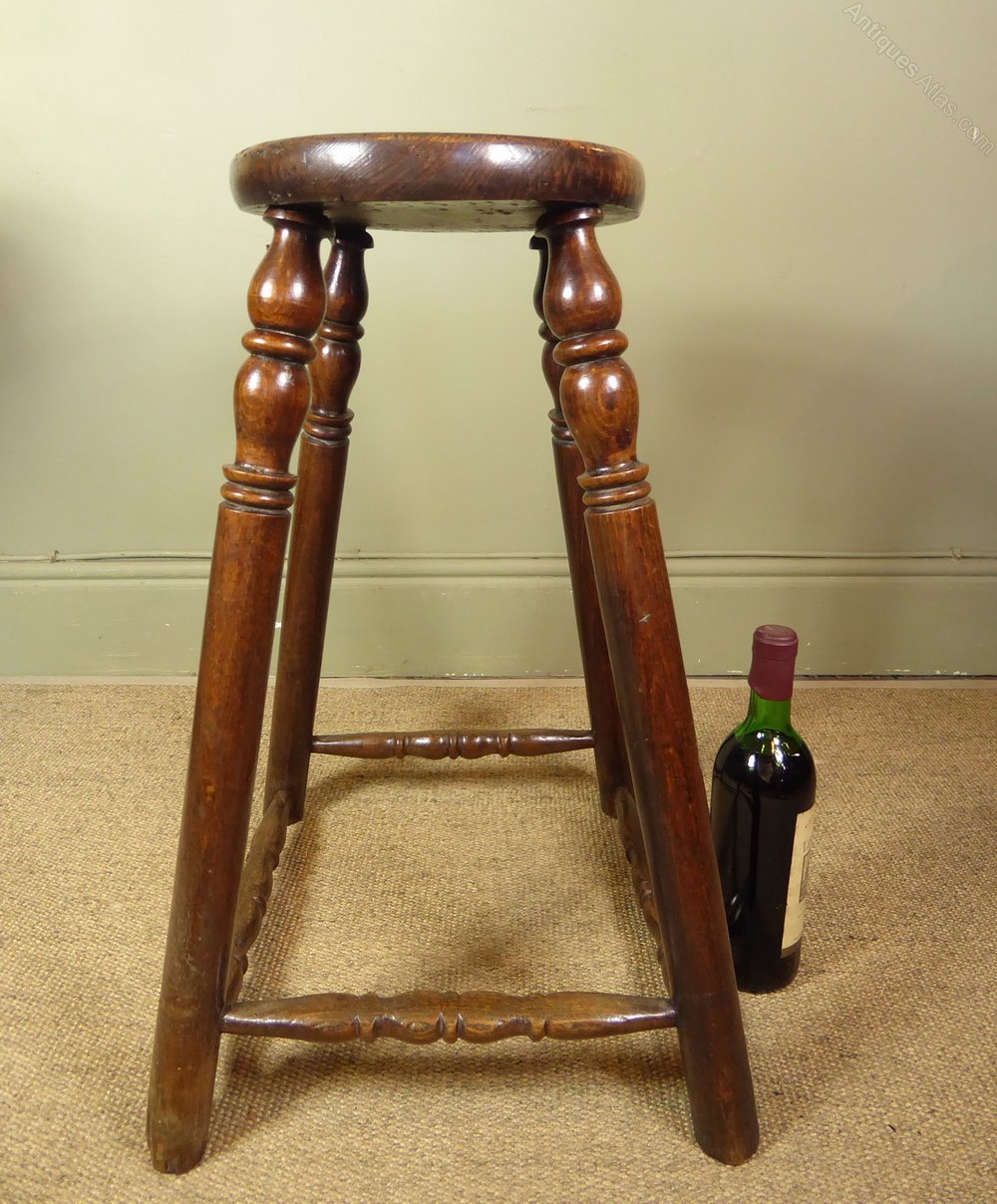 19th C High Stool - Antiques Atlas