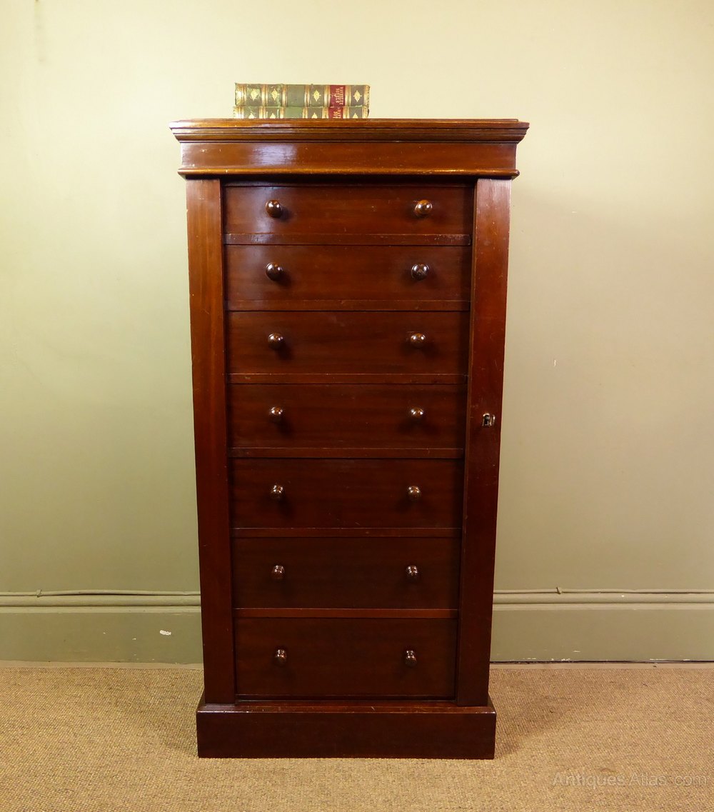 19th C Mahogany Wellington Chest - Antiques Atlas