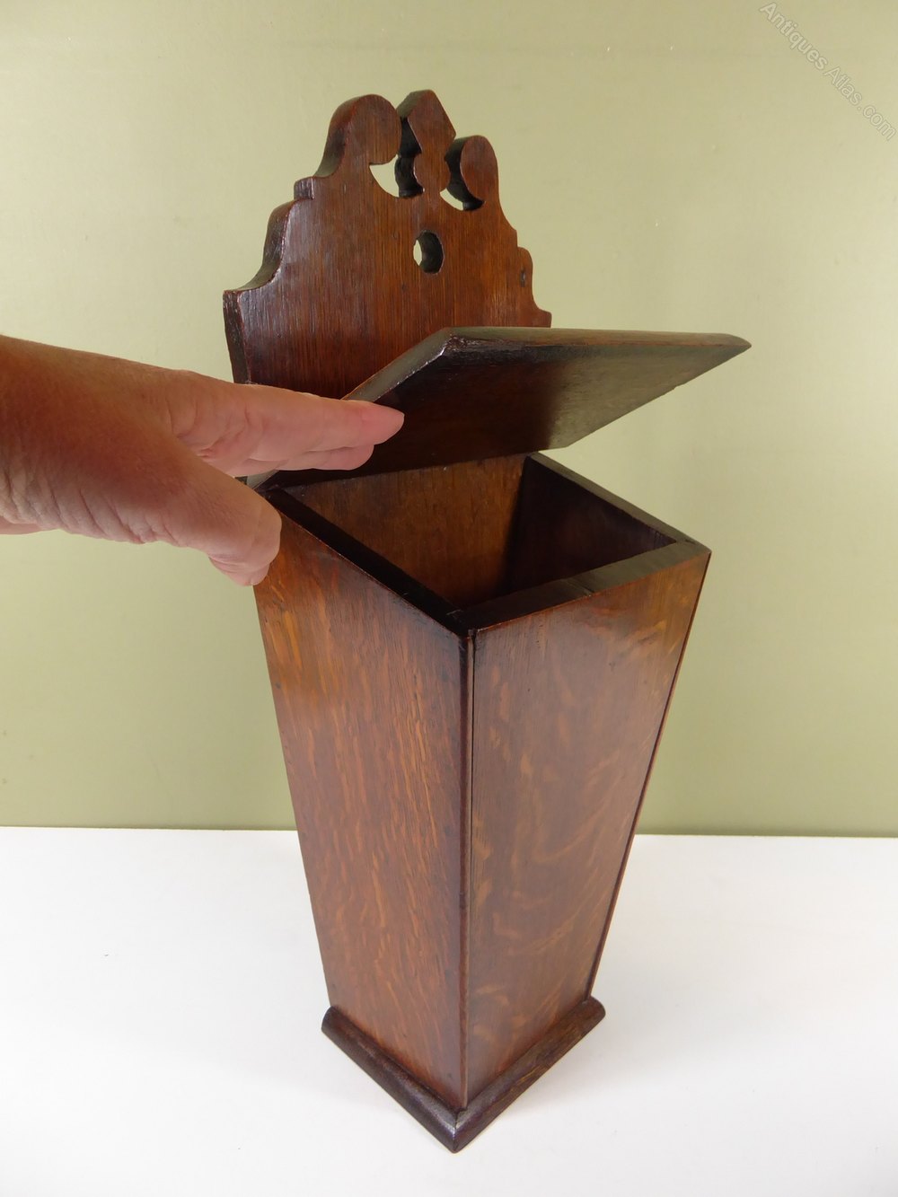 Antiques Atlas - 19th C Oak Candle Box