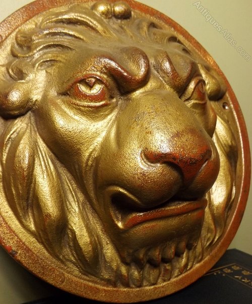 Antiques Atlas - Cast Iron Lion Mask
