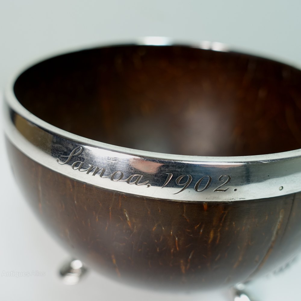 Antiques Atlas - Coconut Cup, Samoa 1902