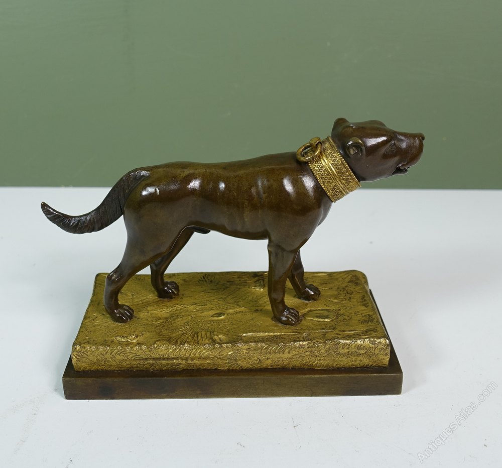 Antiques Atlas - Early 19th C Bronze Figure Of A Talbot Dog