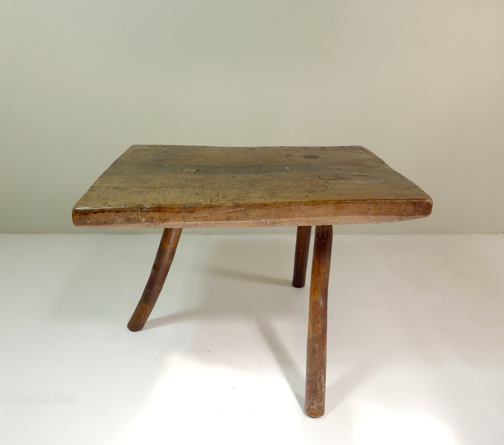 Early 19th C Primitive Low Table - Antiques Atlas