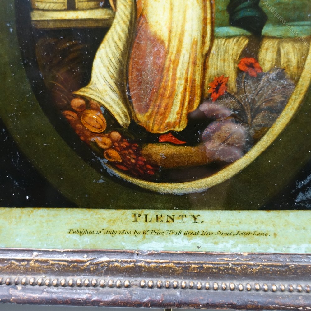 Antiques Atlas - George III Glass Picture Of Plenty