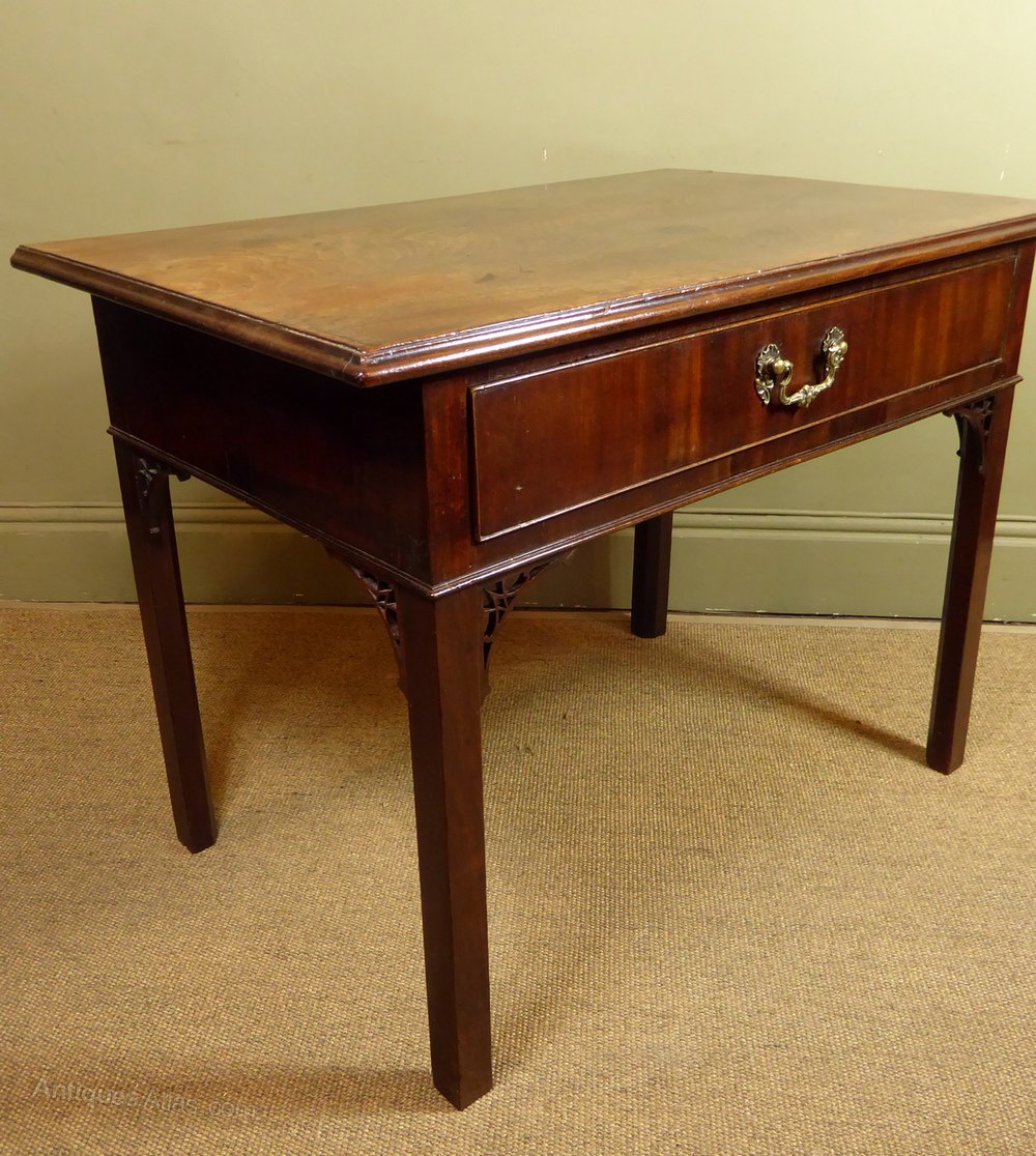 George III Mahogany Side Table - Antiques Atlas
