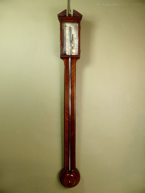 Antiques Atlas - George III Mahogany Stick Barometer