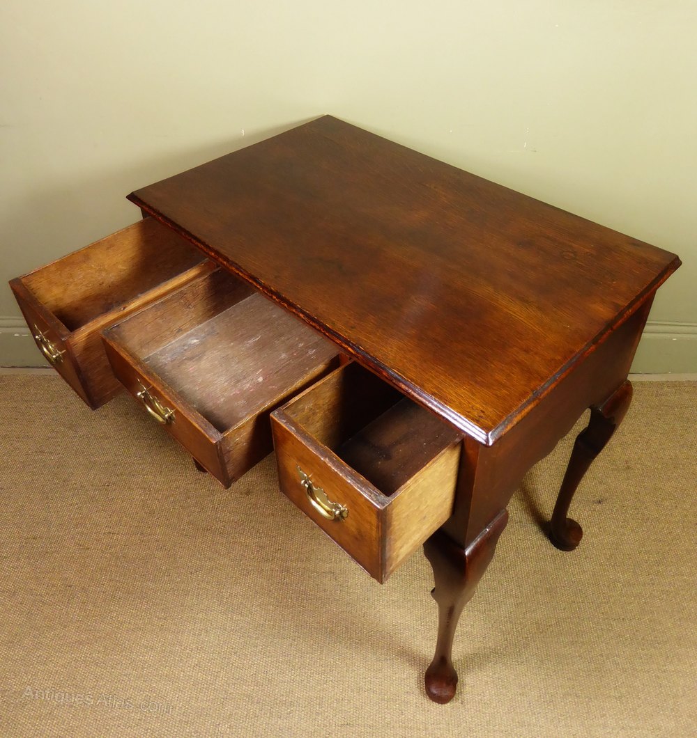 George II Oak Low Boy Table - Antiques Atlas