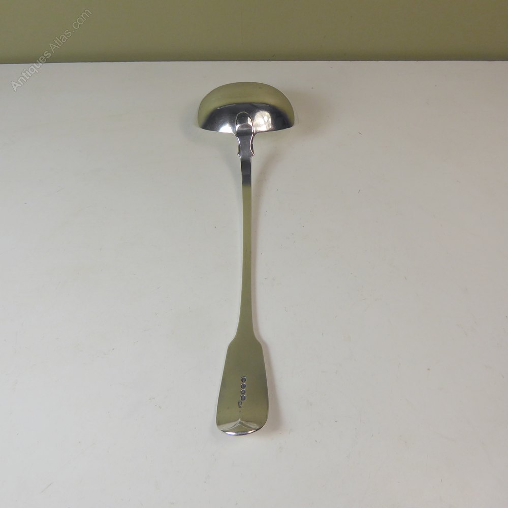 Antiques Atlas - Large 19th C Solid Silver Ladle