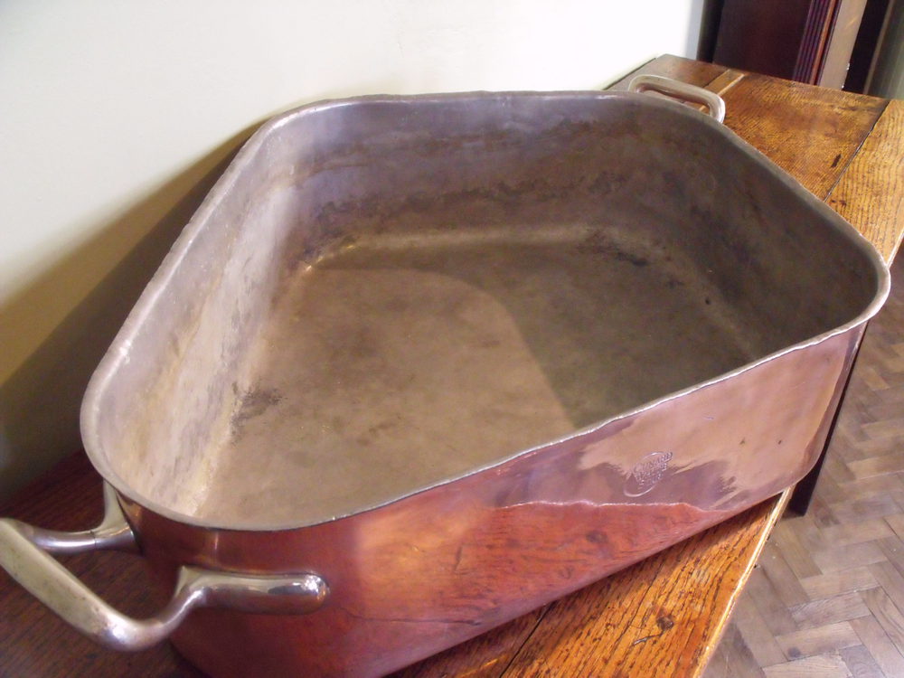 Antiques Atlas - Large Copper Pan From Cunard Line