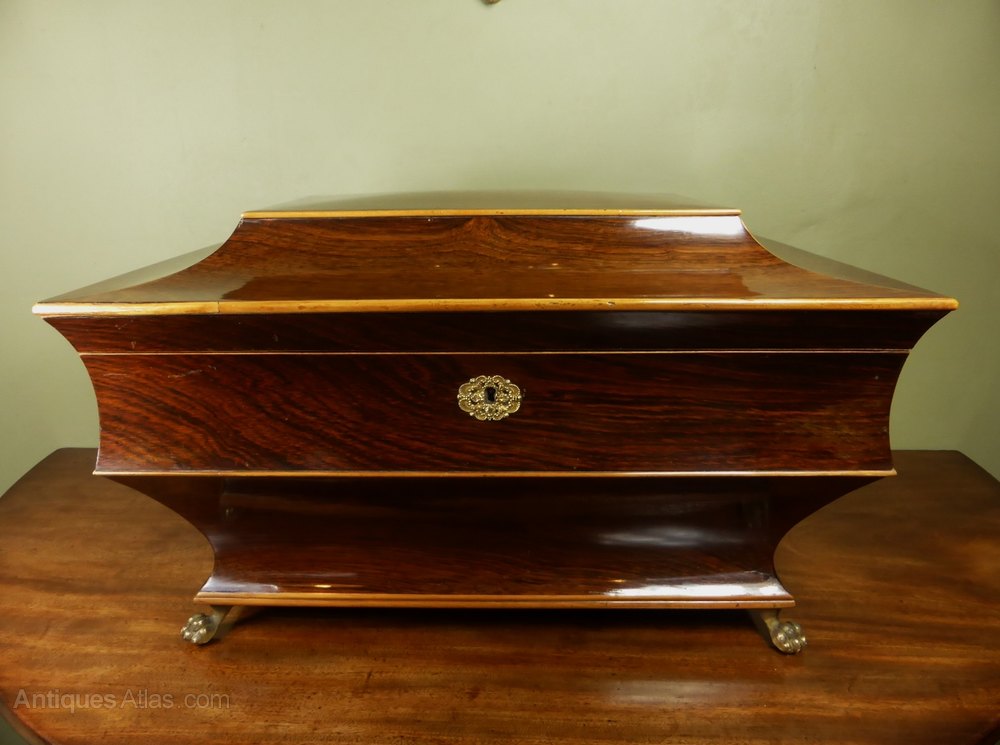 Antiques Atlas - Large Rosewood Monogrammed Casket