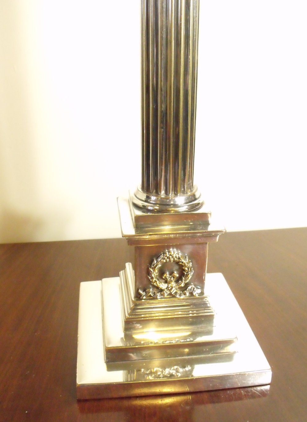 Antiques Atlas - Large Silver Plated Lamp Base