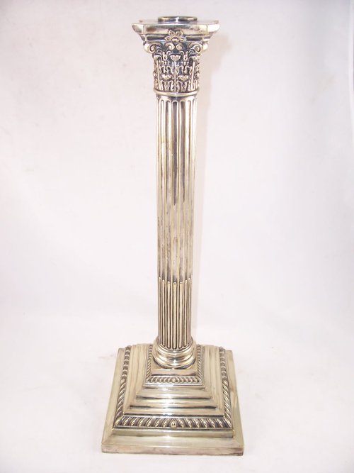 Antiques Atlas - Large Silver Plated Lamp Base