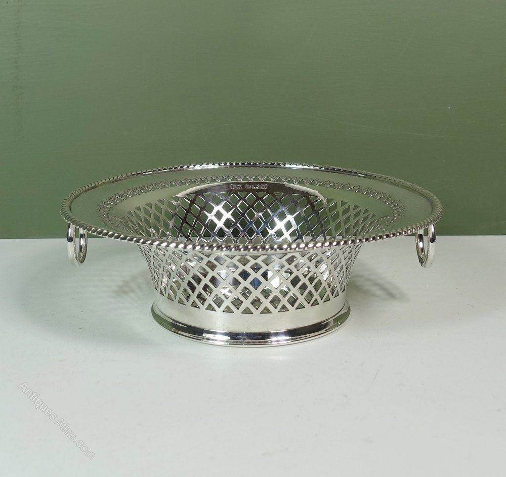 Antiques Atlas - Large Solid Silver Coaster 1904