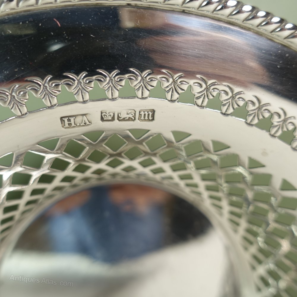 Antiques Atlas - Large Solid Silver Coaster 1904