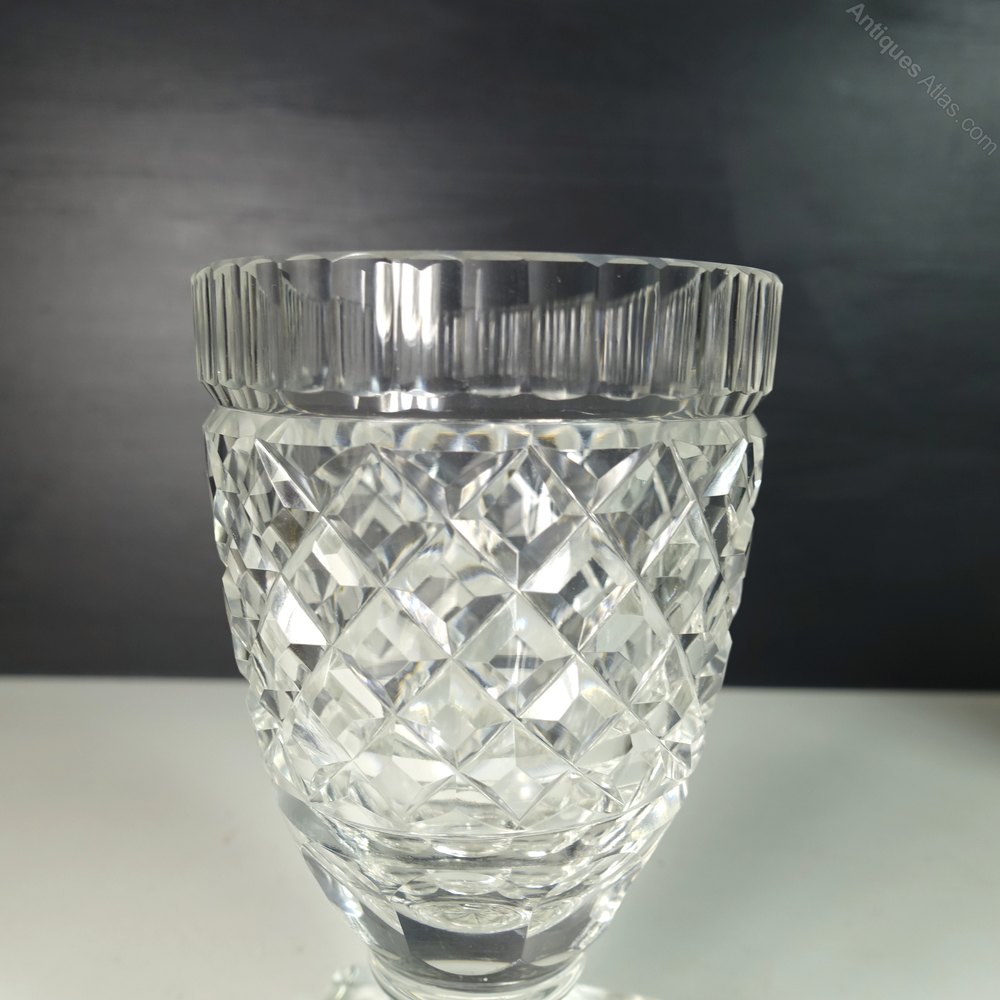 Antiques Atlas - Pair Of Regency Cut Glass Vases & Covers