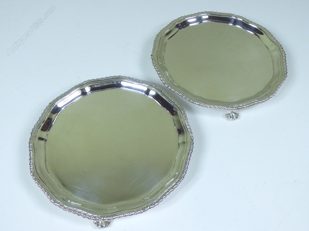 Antiques Atlas - Pair Of Silver Salvers