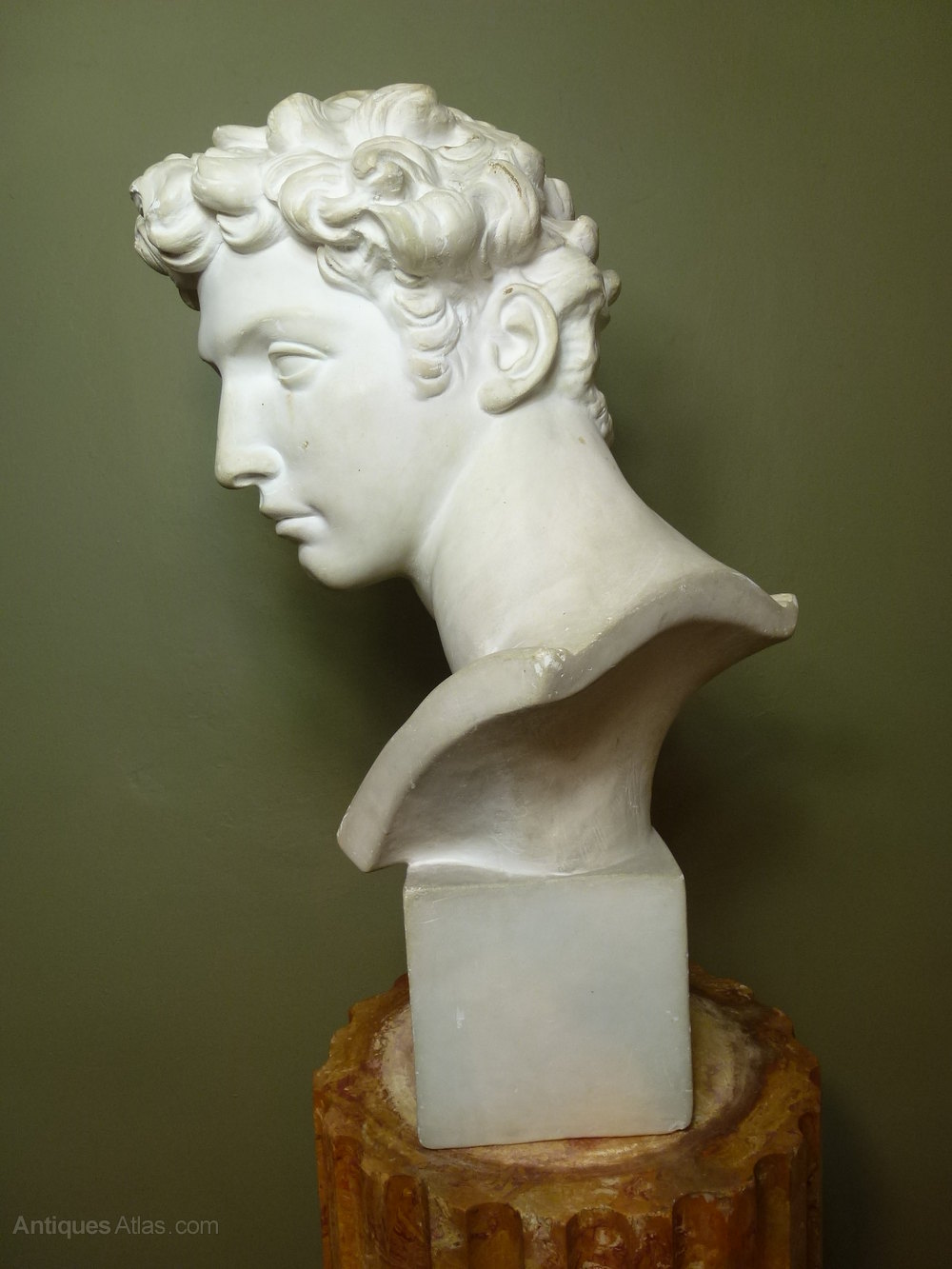 Antiques Atlas - Plaster Bust Of David