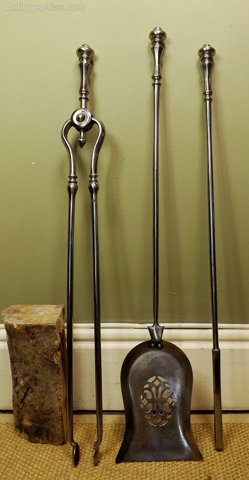 Antiques Atlas - Set Of Early 19th C Fire Tools