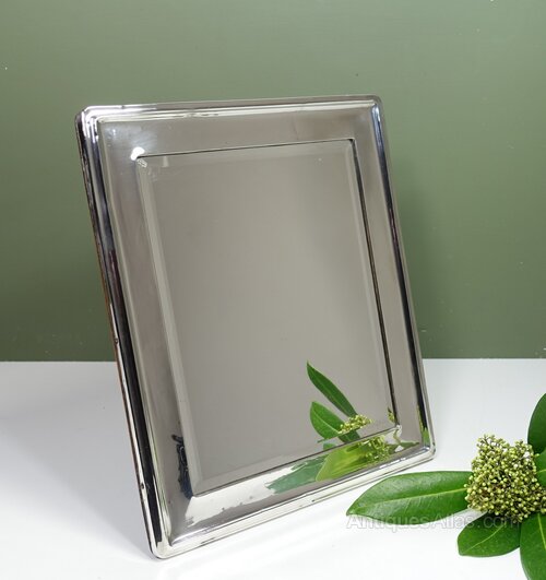Antiques Atlas - Silver Framed Mirror, Birmingham 1927