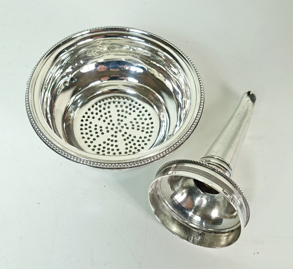 Antiques Atlas - Silver Wine Funnel, London 1791