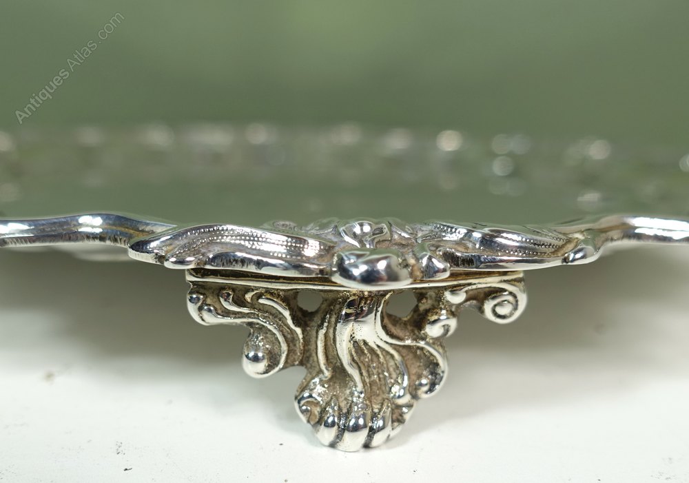 Antiques Atlas - Solid Silver Salver, Sheffield 1901