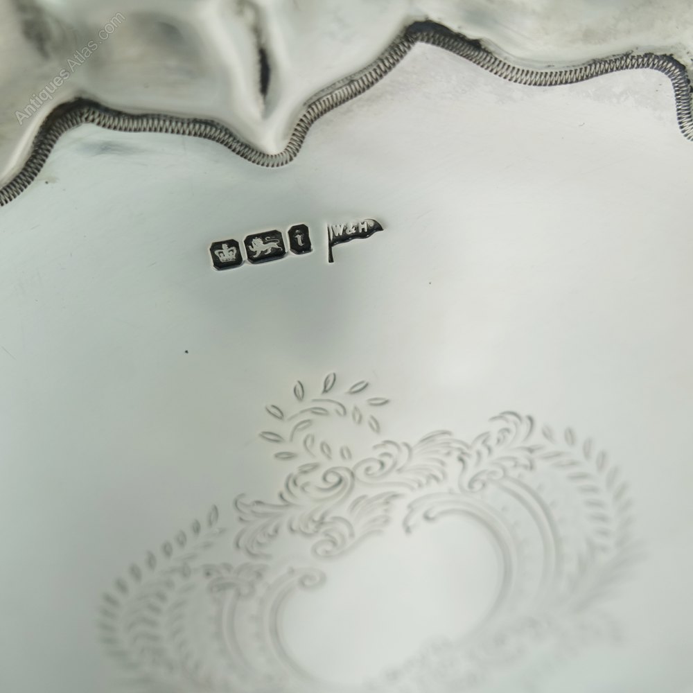 Antiques Atlas - Solid Silver Salver, Sheffield 1901