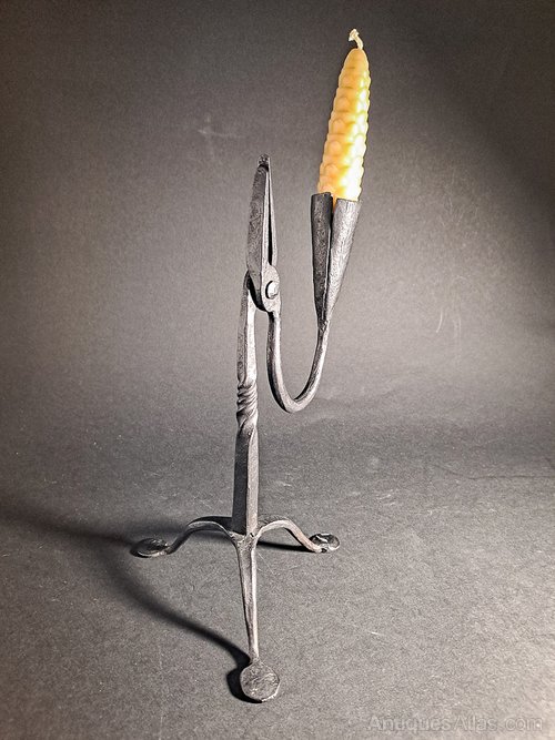 Antiques Atlas - 17th Century Iron Rushlight